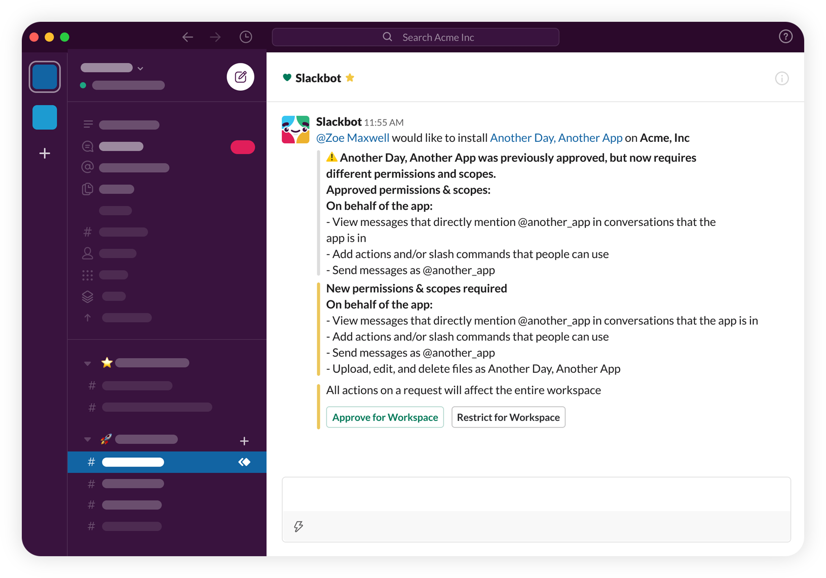 Managing app approvals in Enterprise Grid workspaces | Slack